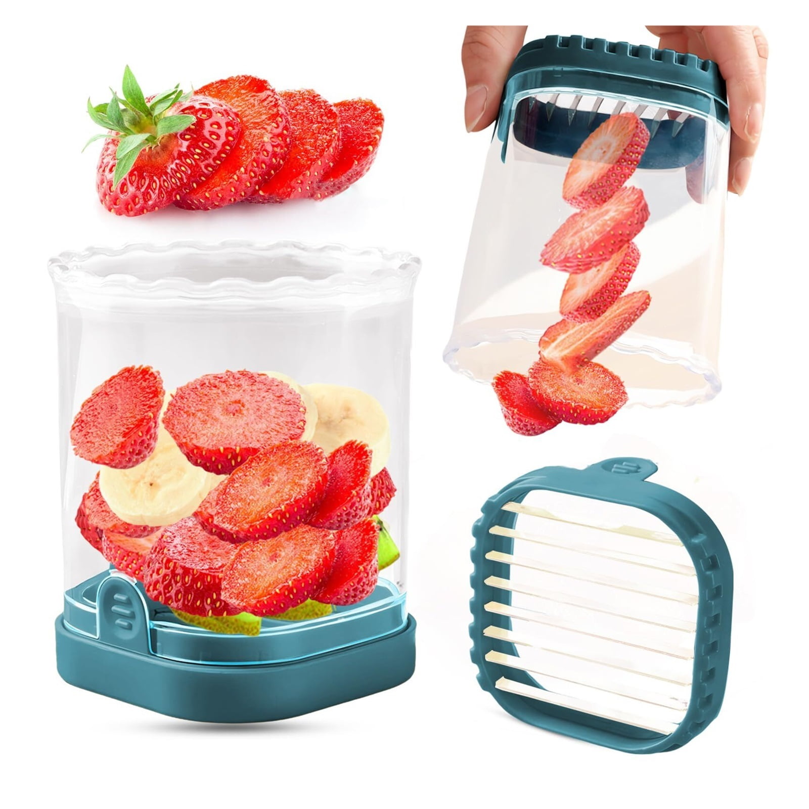 Fruit Slicer Cup | Strawberry Slicer | Banana Slicer | Grape Cutter ...