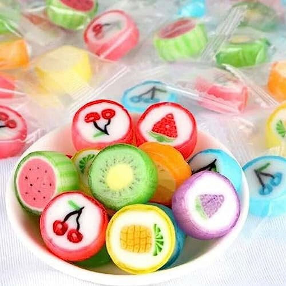 Fruit Slices Candy - Hard Candy Bulk 1 lb Bag of Individually Wrapped ...