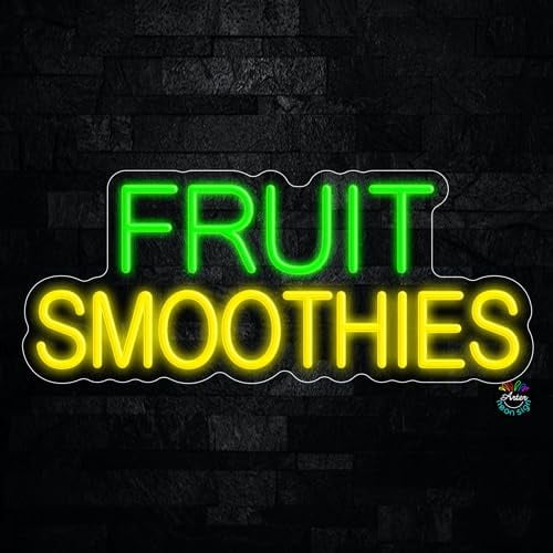 Fruit Smoothies LED Neon Sign 24"L x 10"H #32304 - Walmart.com