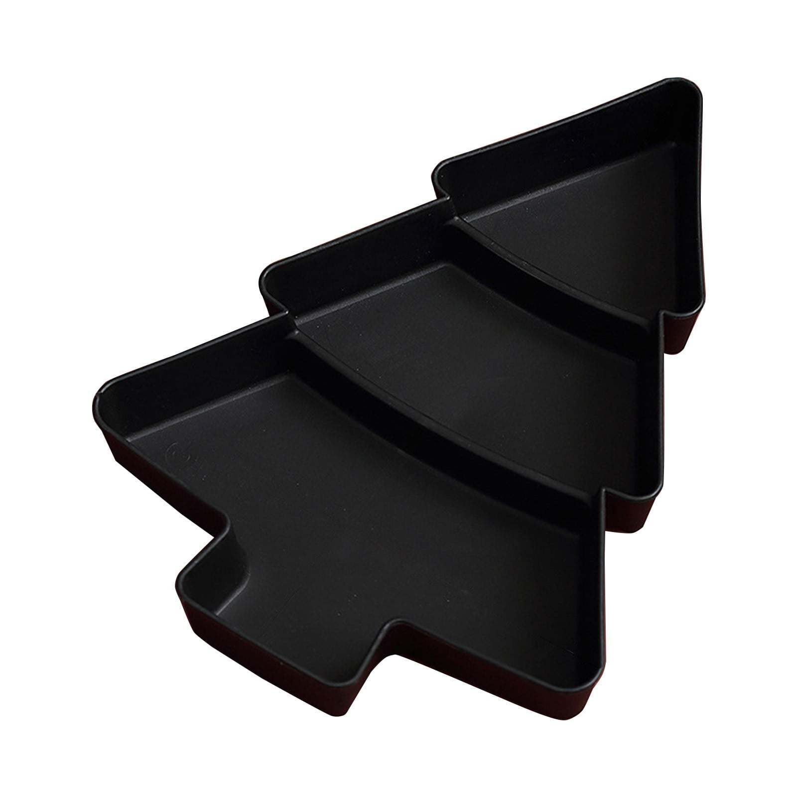 Fruit Snack Tray With 3 Compartments, Christmas Tree Shape,Serving ...
