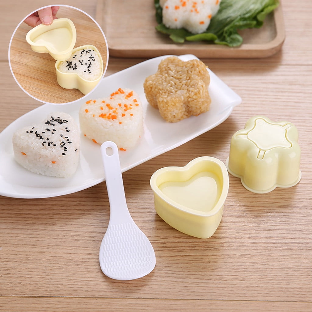 Fruit Snacks Mold Rice Dough Tool Rice Ball Non Bento Maker Stick Press ...