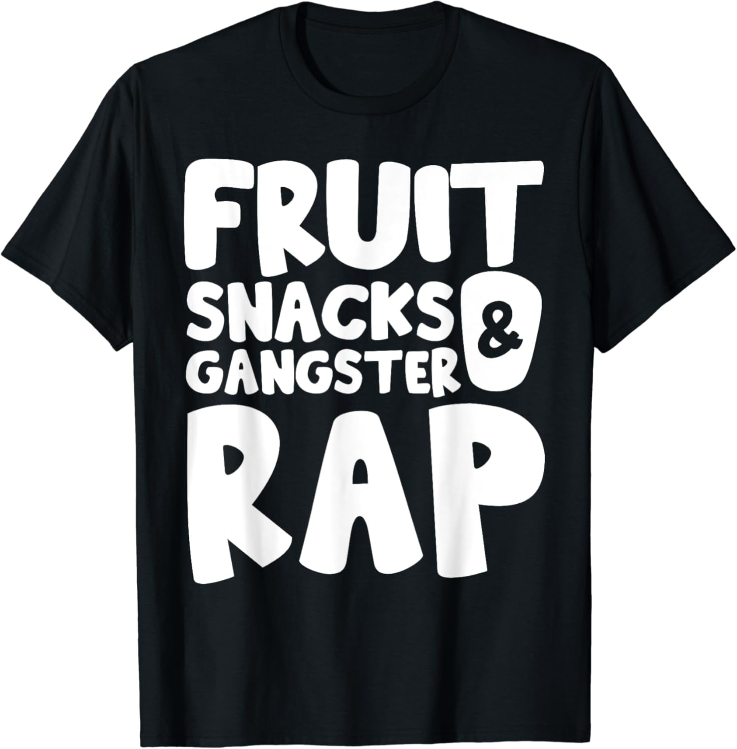 Fruit Snacks and Gangster Rap Funny Creative Graphic T-Shirt - Walmart.com