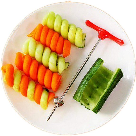 Fruit Spiral Knife Spiral Knife Vegetable Coiler Scroller Stainless ...