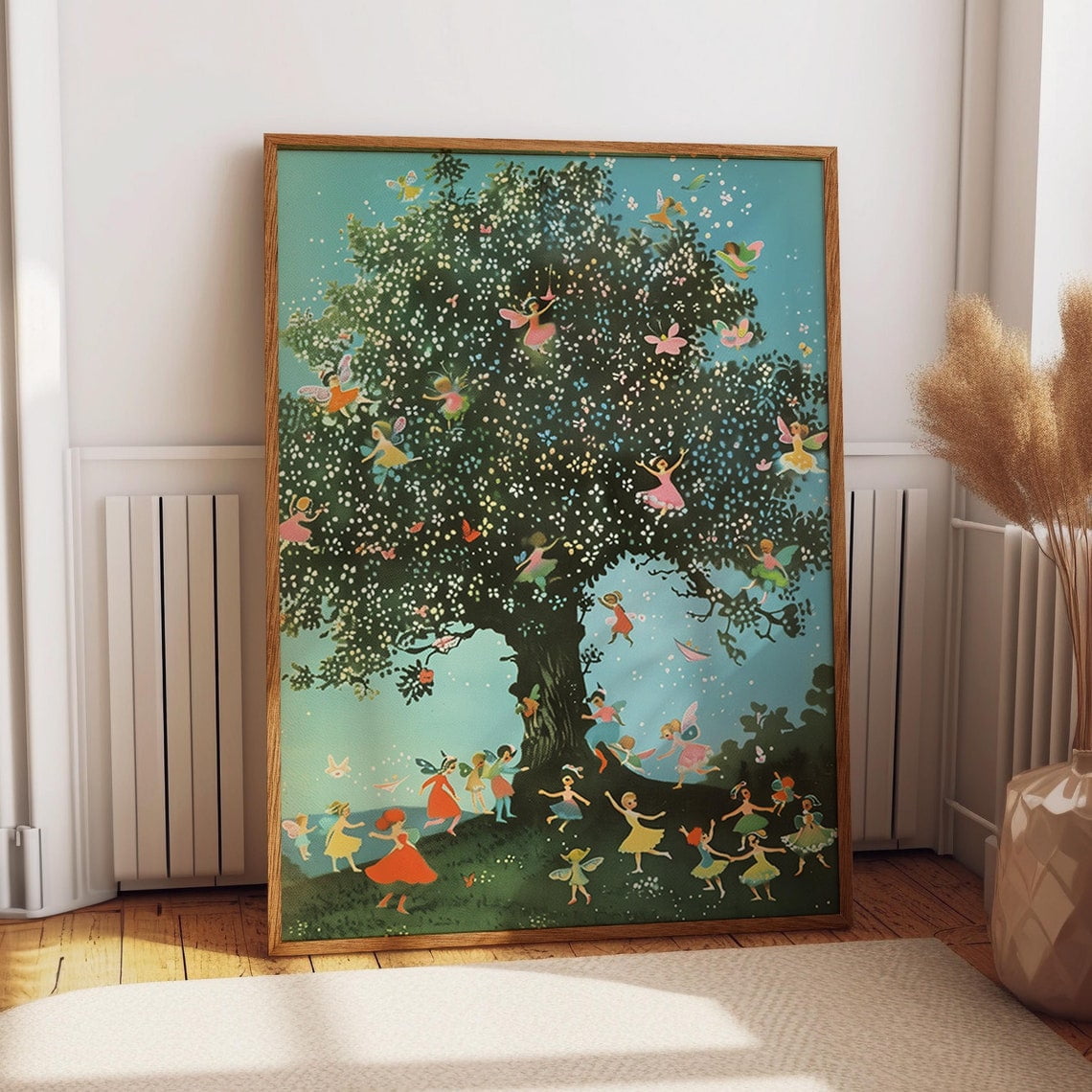Fairy Tale Print - Enchanted Forest Dance Wall Art - Magical Fairies ...