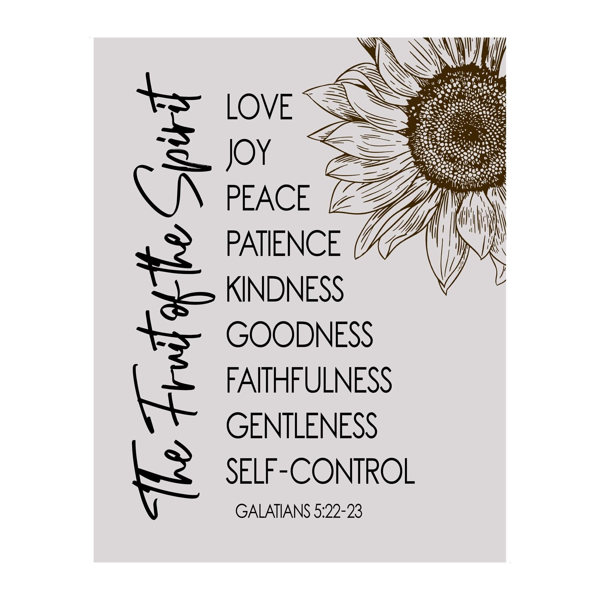 Fruit of the Spirit - Sunflower Rustic Christian Wall Decor ...