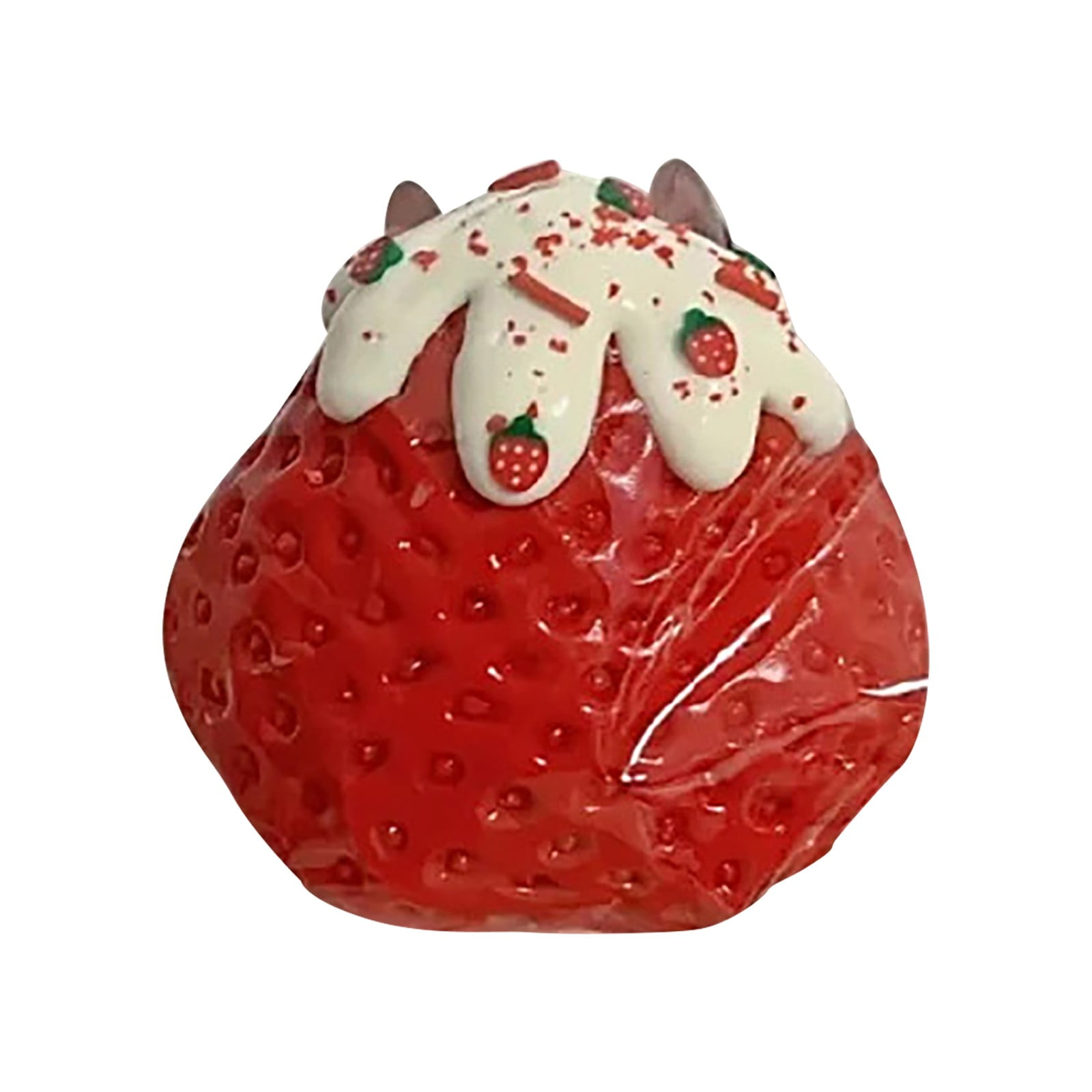 Fruit Squeeze Toy Cute Discolored in Light Strawberry Squishes Flexible ...