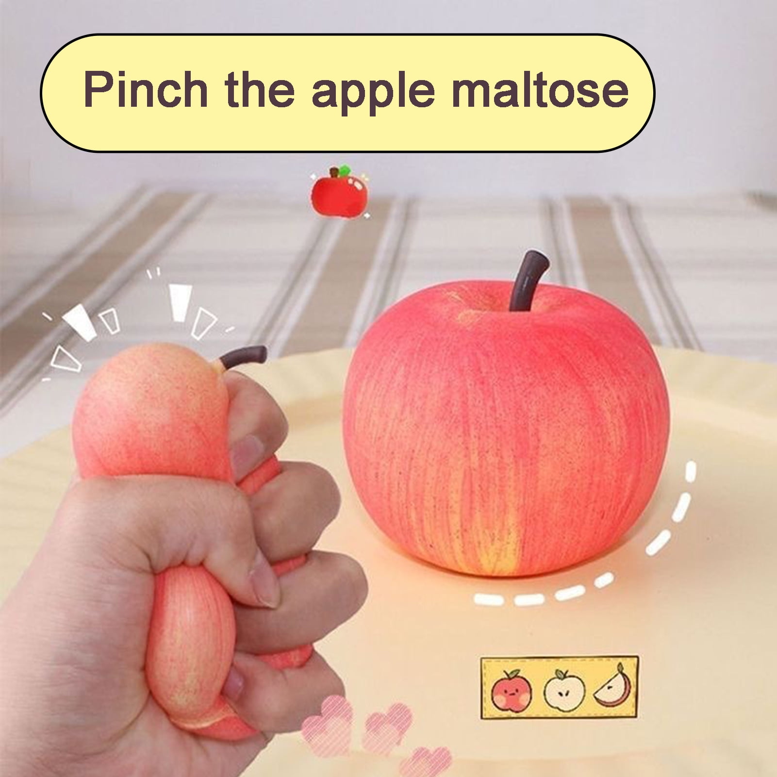 Fruit Squeeze Toy Soft TPR Slow Rebound High Simulation Maltose Fruit ...