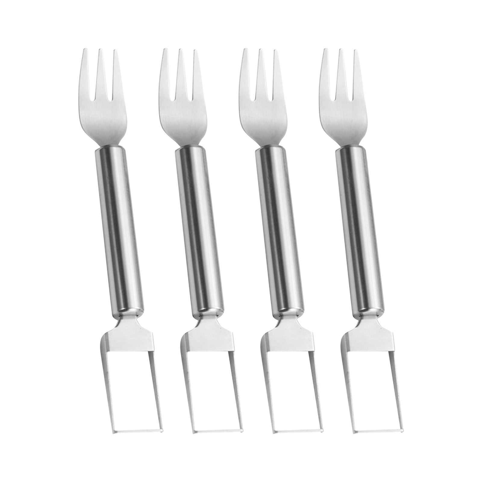 Fruit Stainless Steel Double Headed Watermelon Cutting Fork Fruit Fork ...