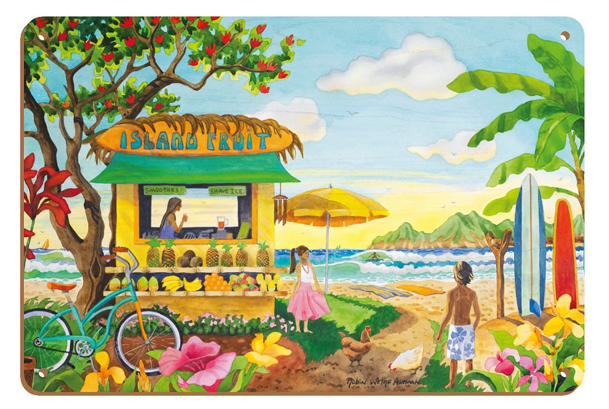 The Fruit Stand at the Beach - Tropical Paradise - Hawaii - Hawaiian ...