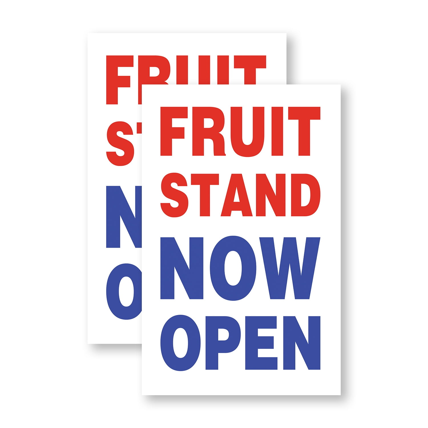 Fruit Stand Now Open (2-Pack) 24 Inch x 36 Inch Vinyl Decals | Sign ...