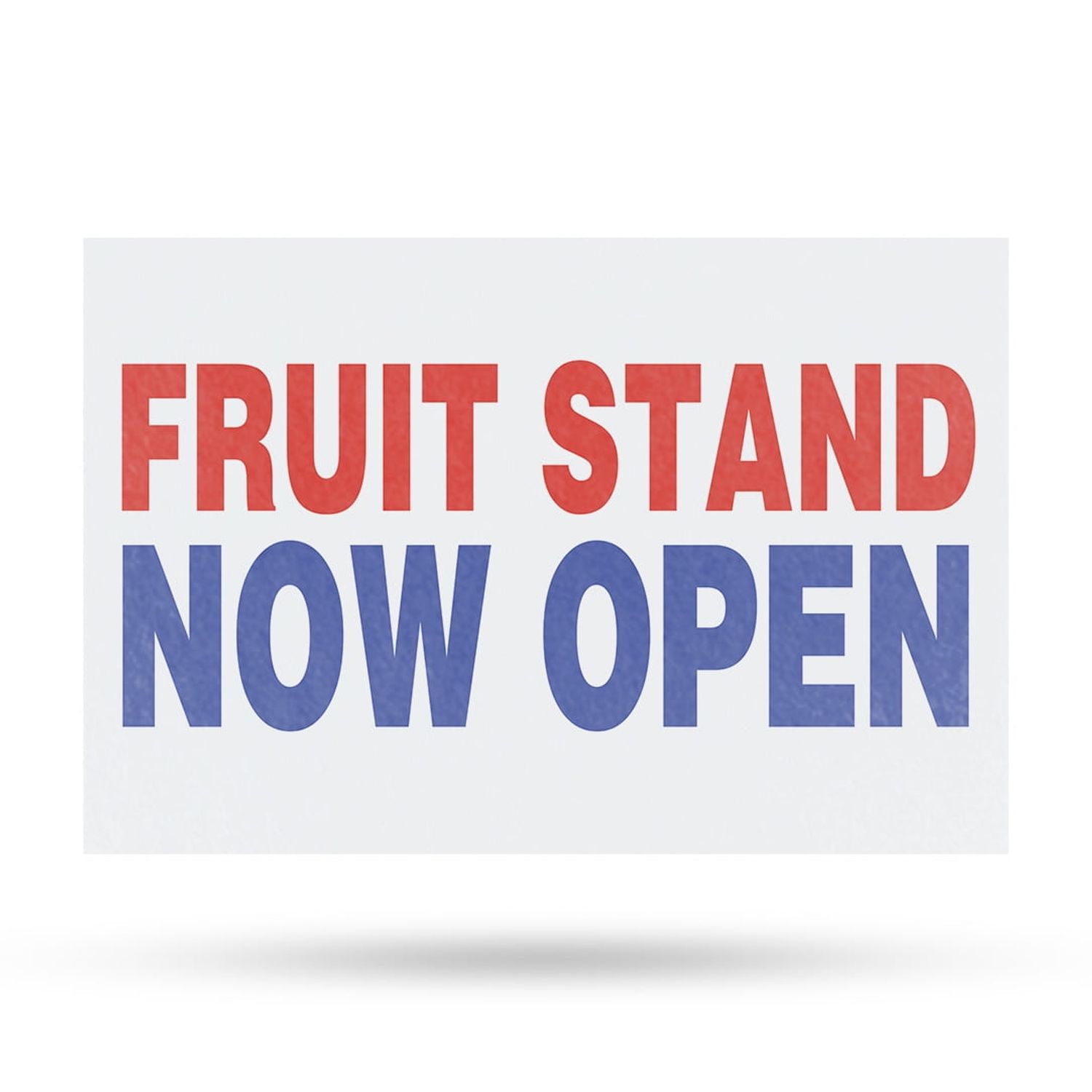 Fruit Stand Now Open Vinyl Decal 24 Inch x 36 Inch Weatherproof Heavy ...