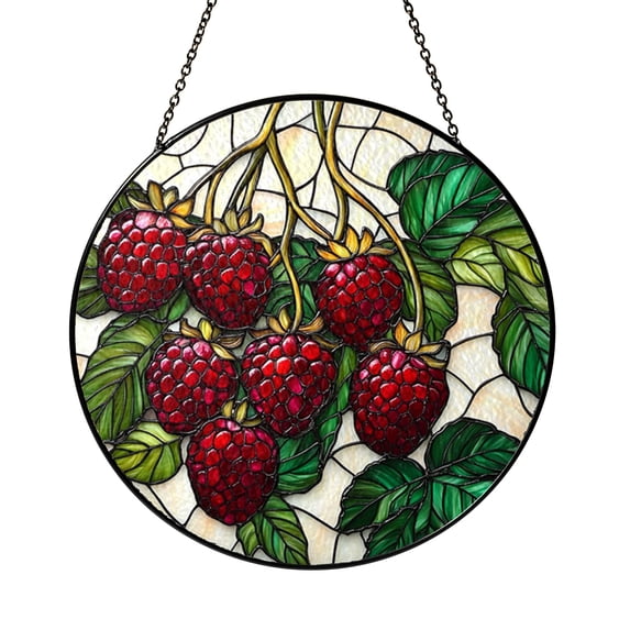 Fruit Still Life Window Hanging Glass Style Art1901 - Walmart.com