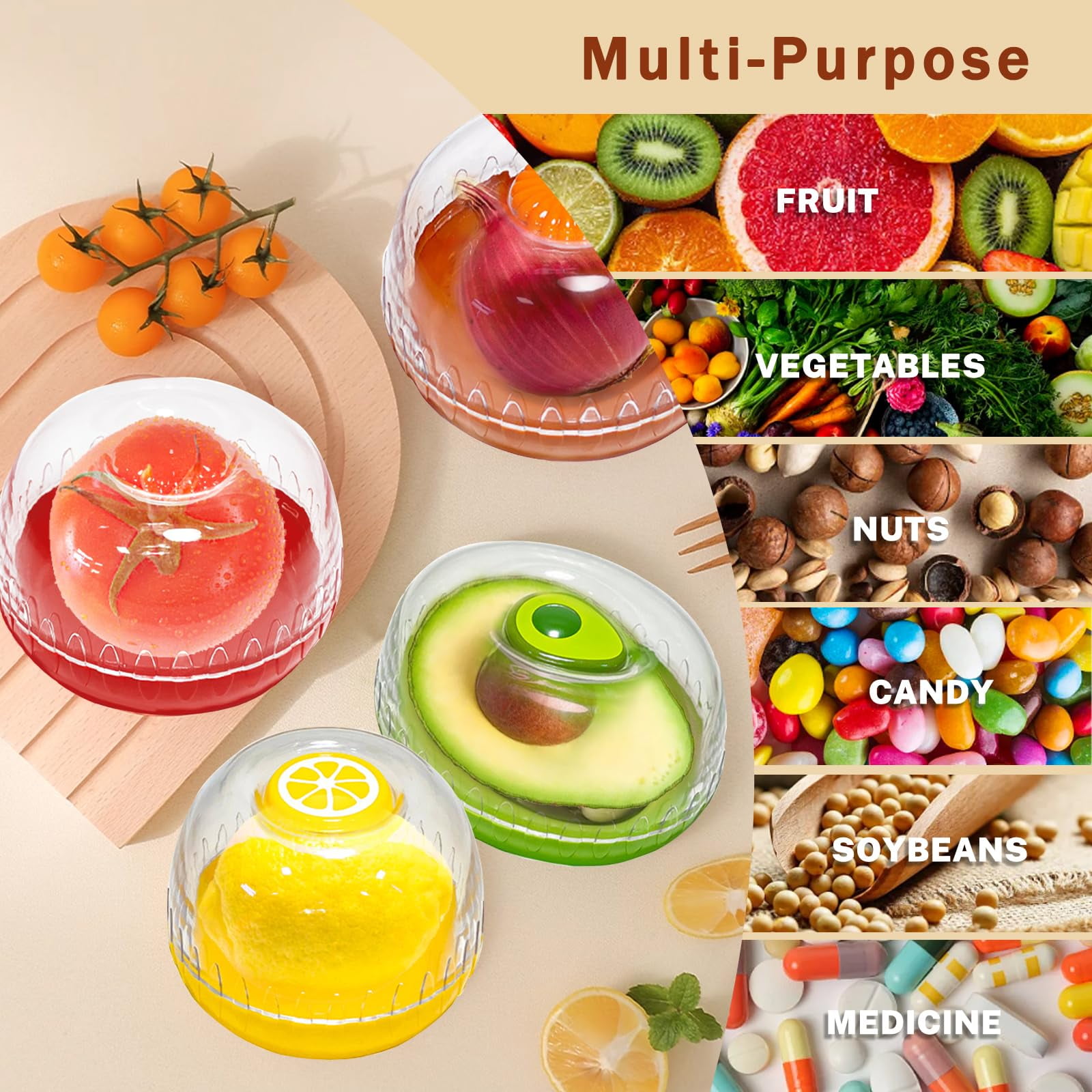 Fruit Storage Containers for Fridge, Avocado Keeper, Avocado Saver ...