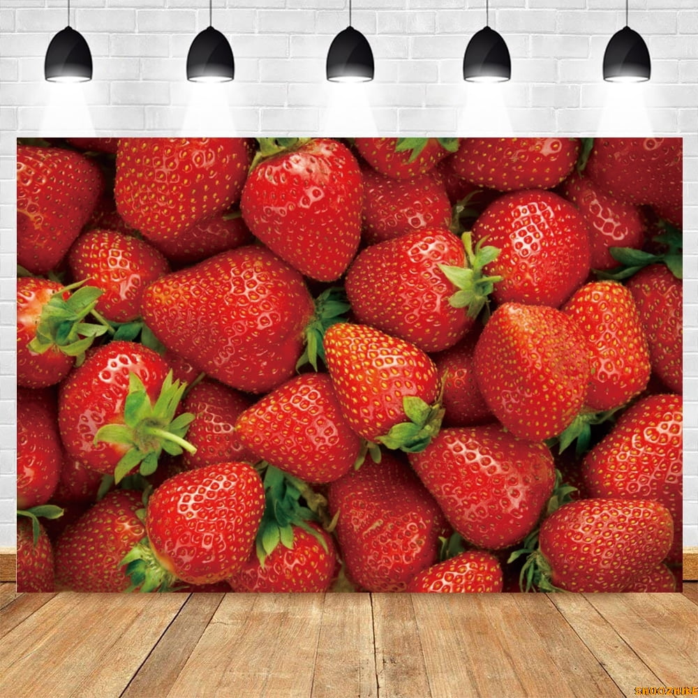 Fruit Strawberry Theme Birthday Party Backdrop Sweet Baby Shower Kids ...