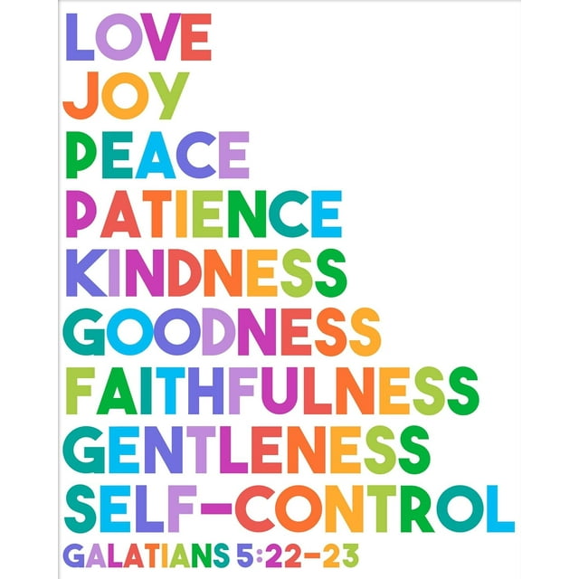 Fruit of The Spirit,Bible Verse tin Signs,Christian Scripture,Galatians ...