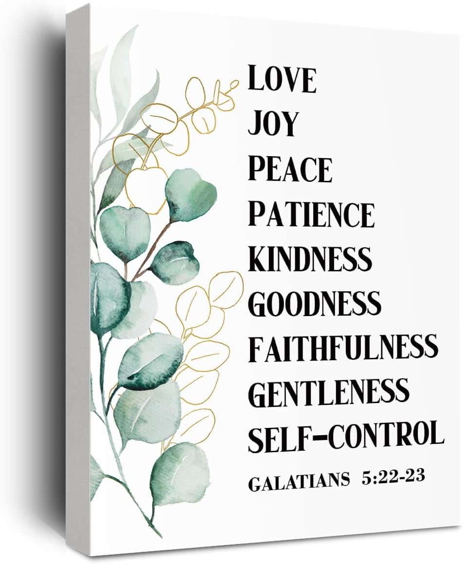 Fruit of The Spirit Wall Art, Bible Verses Wall Decor, Christian Wall ...