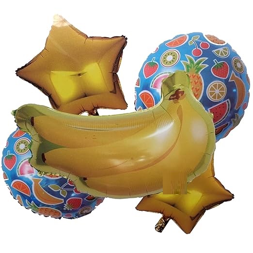Fruit Theme Foil Balloon Combos (Coconut) Multicolour - Walmart.com