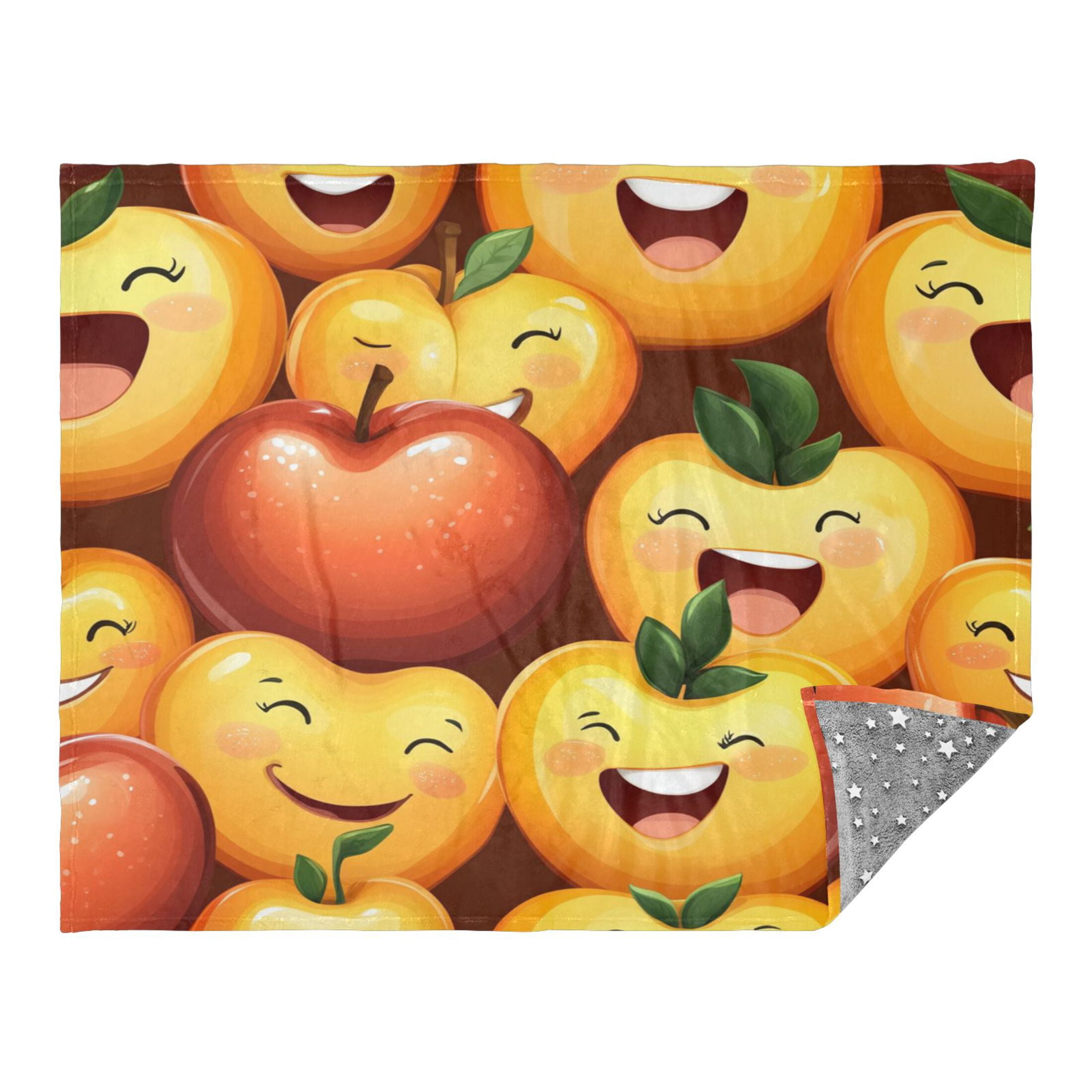 Fruit Themed Design Pattern Camping Blankets Bed Throws and Cozy Travel ...