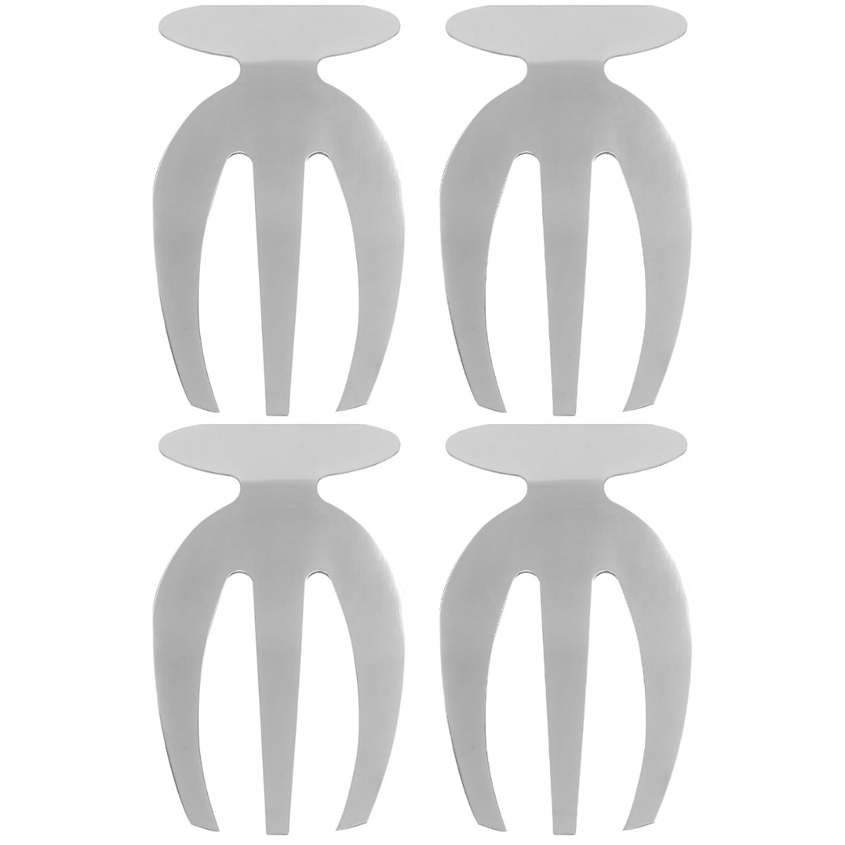 Fruit Tongs Server Hand 4 Pcs Stainless Steel Salad Claw Tool Fork ...