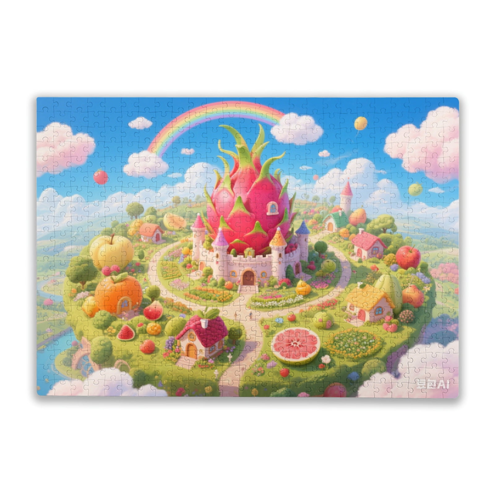 Fruit Town Jigsaw Puzzles for Adults -DIY Home Decor Educational Toy ...