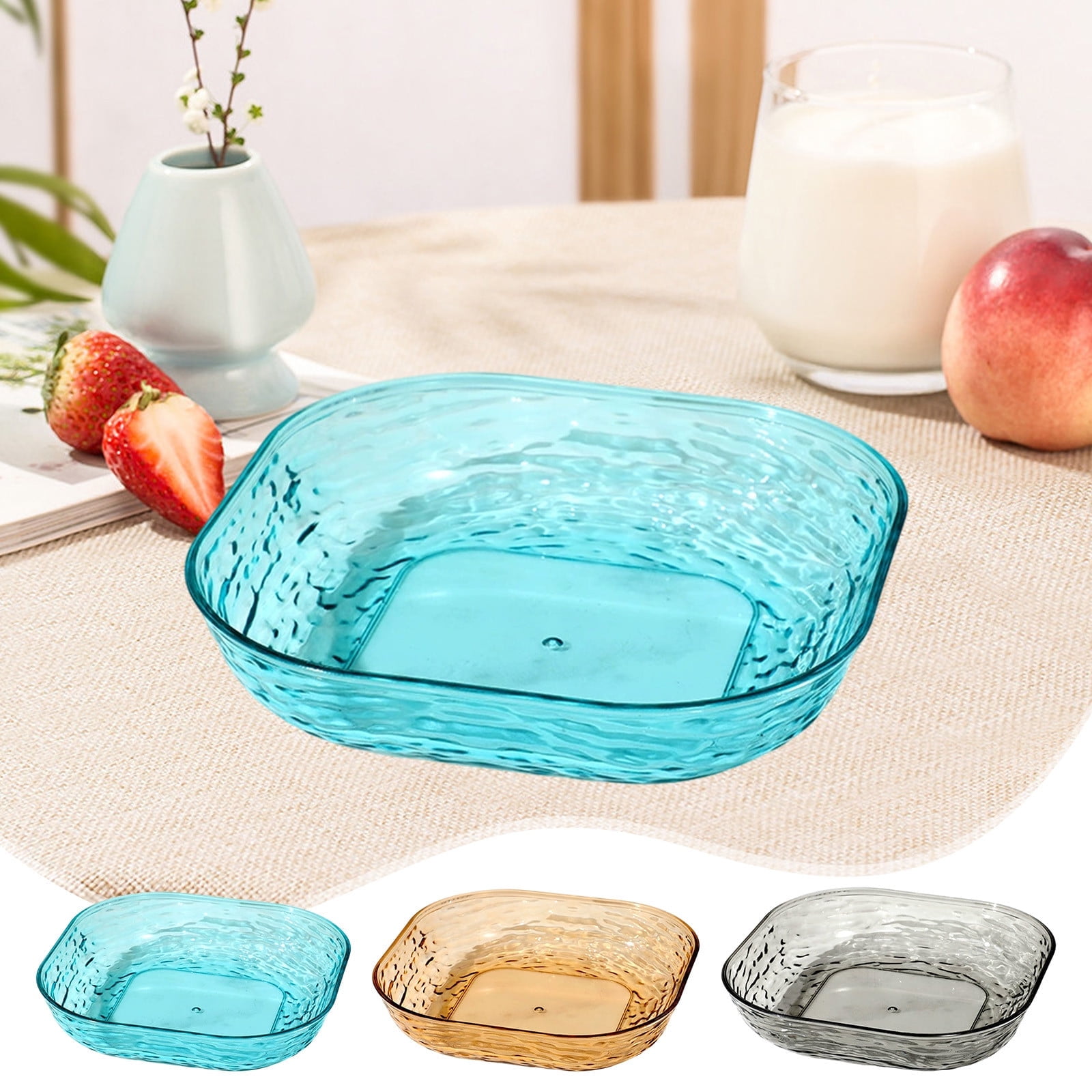 Fruit Tray Snack Serving Platter | Large Capacity Plastic Candy Dish ...