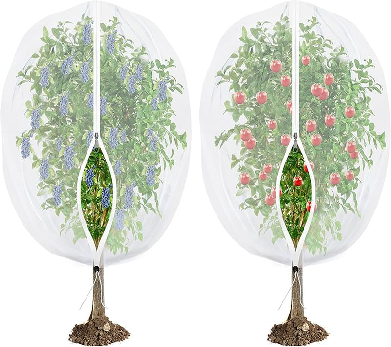 Fruit Tree Netting for Cicadas - with Zipper 4Pcs 5 x 4FT Garden Bird ...