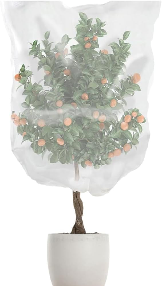 Fruit Tree Protection Net Gardening Plant Covers with Drawstring 3.28 x ...