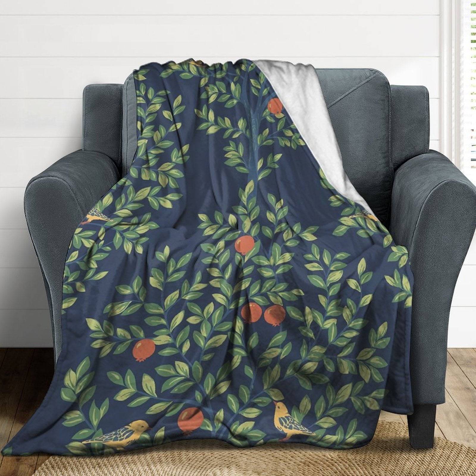 Fruit Tree Throw Blanket,Super Soft Warm Plush Blankets and Throws ...