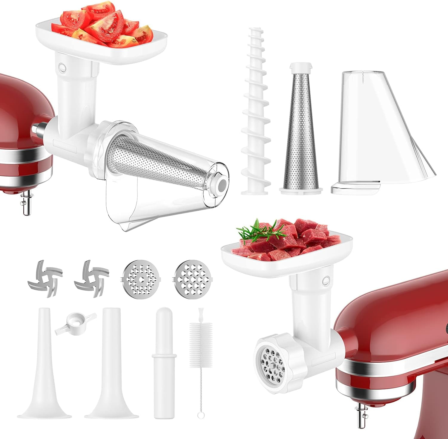 Fruit and Vegetable Attachment Strainer Set with Meat Grinder for ...
