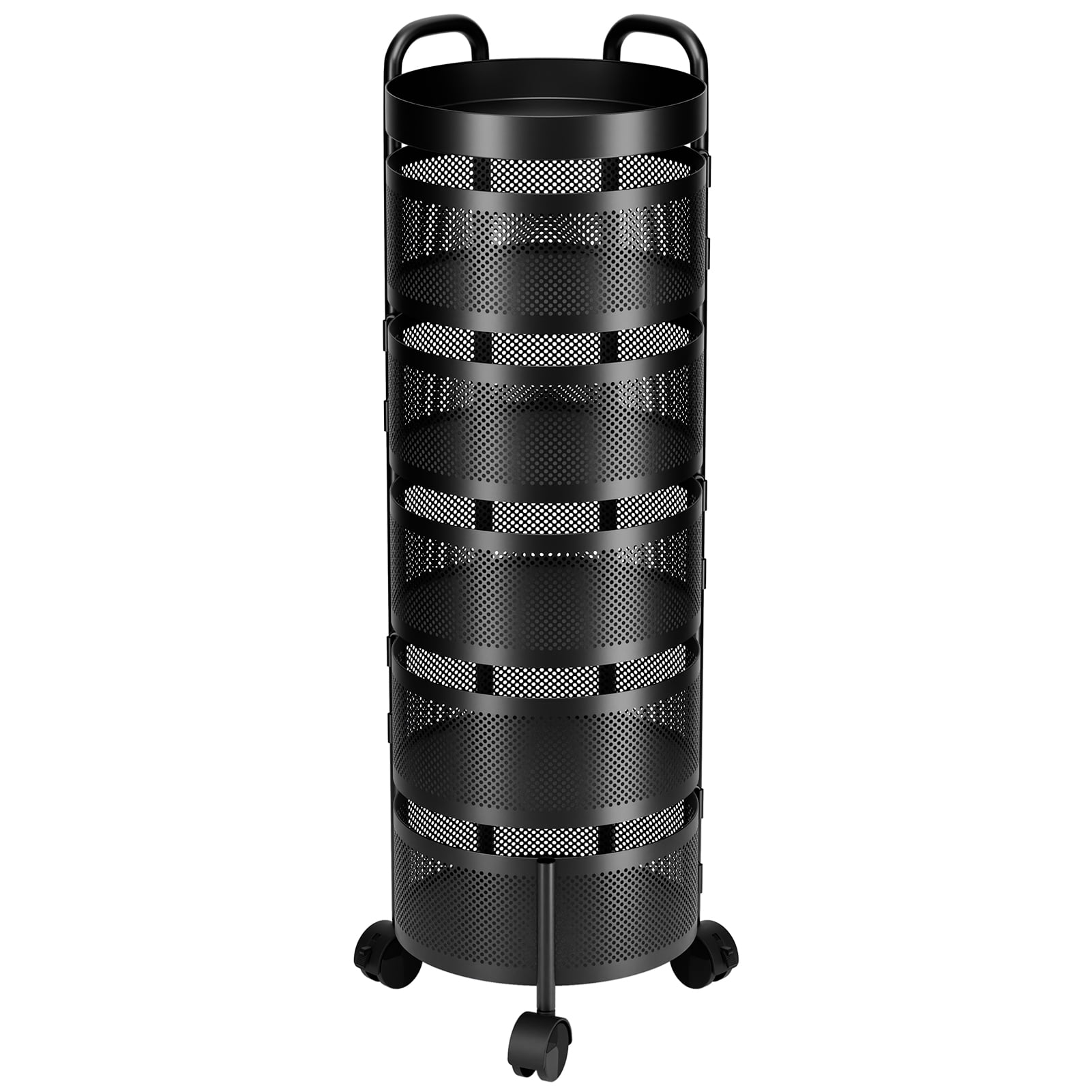 Fruit Vegetable Basket, Rotating Storage Shelves Rack, Kitchen ...