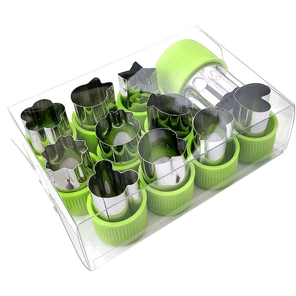 Fruit Vegetable Cookie Cutters Shapes Sets Stainless Steel Food Mini ...