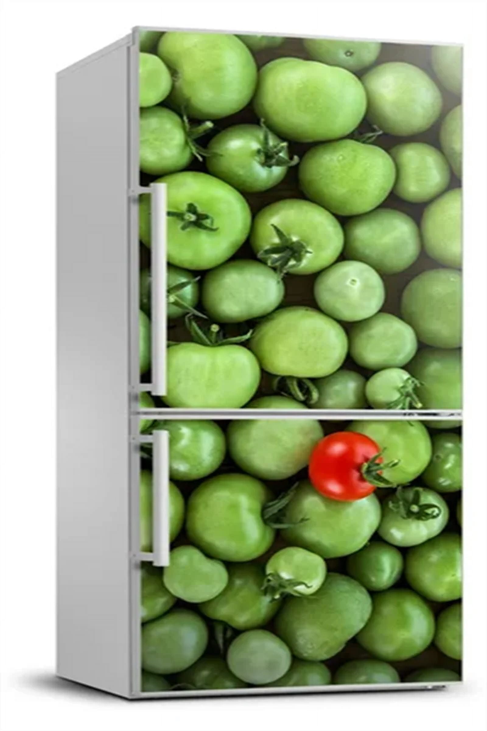 Fruit Vegetable Fridge Sticker Fresh Food Refrigerator Door Full Cover ...
