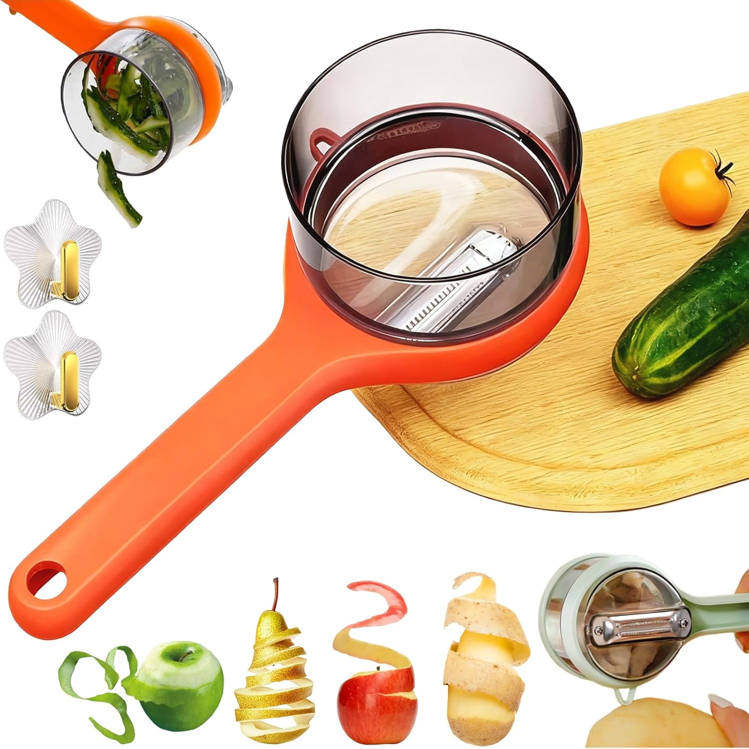 Fruit and Vegetable Peeler With Storage Box, 2026 New Peeling Knife ...