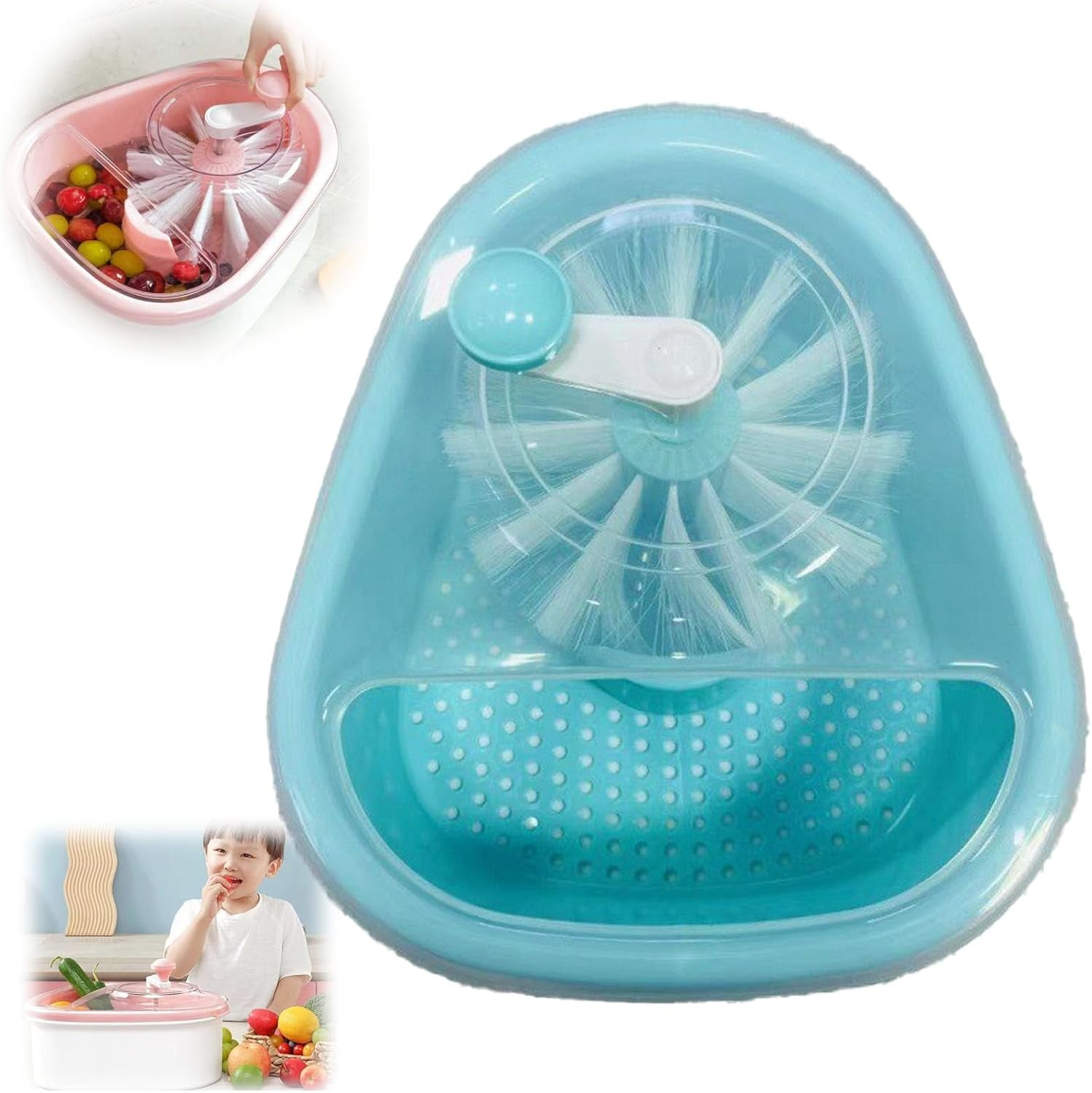 Fruit Washer Spinner Bowl, Fruit and Vegetable Washing Machine, Large ...