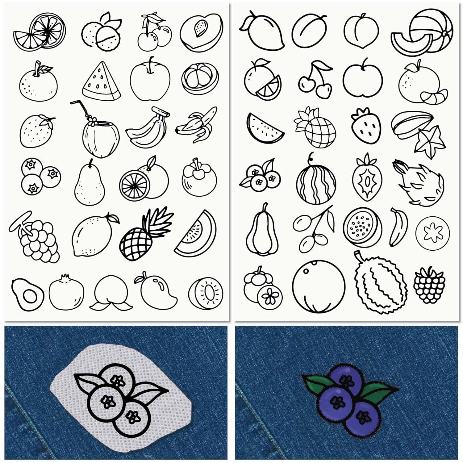 Fruit Water Soluble Embroidery Stabilizers Hand Sewing Stick and Stitch ...