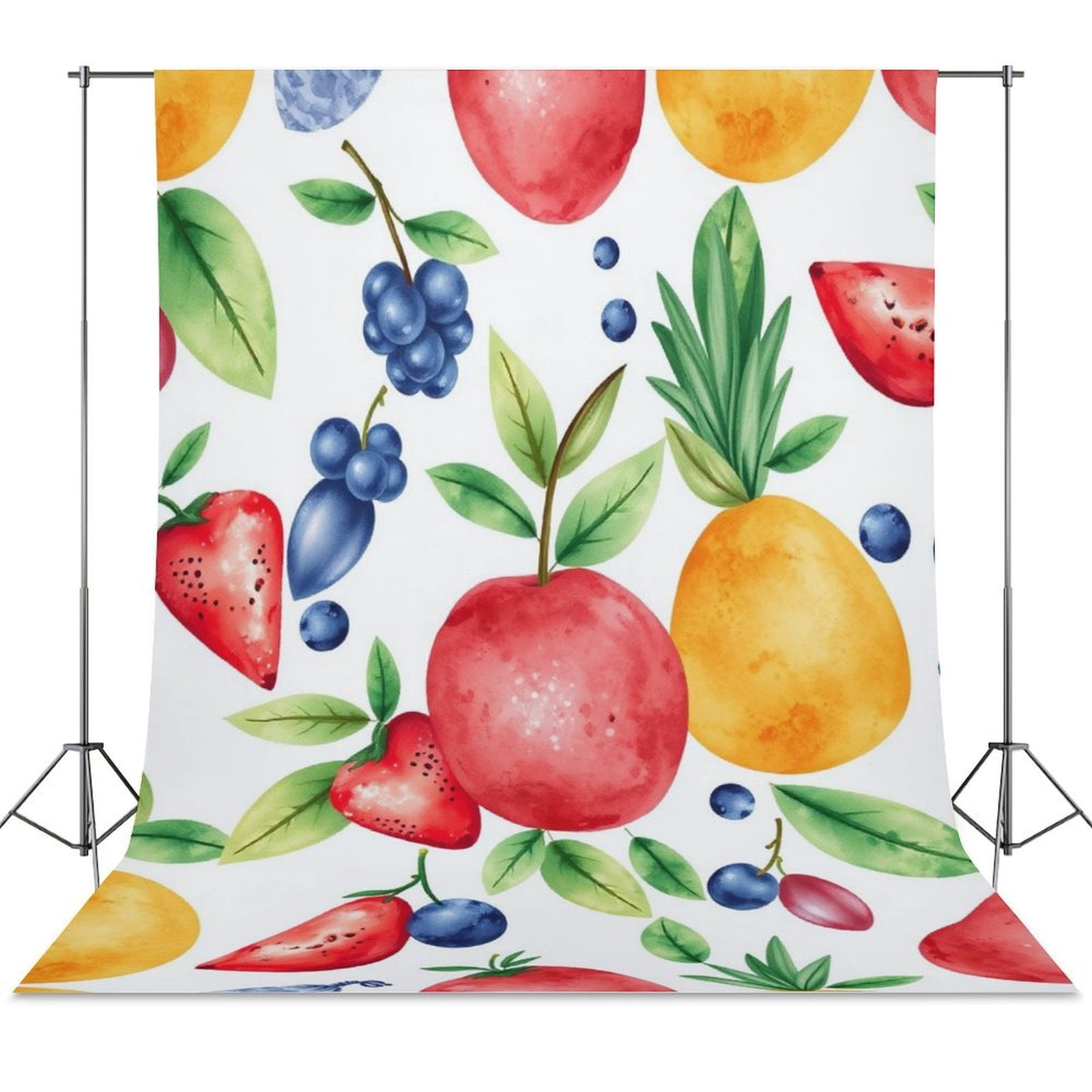 Fruit Watercolor Pattern Backdrop Baby Shower Newborn Portrait Girl Boy ...