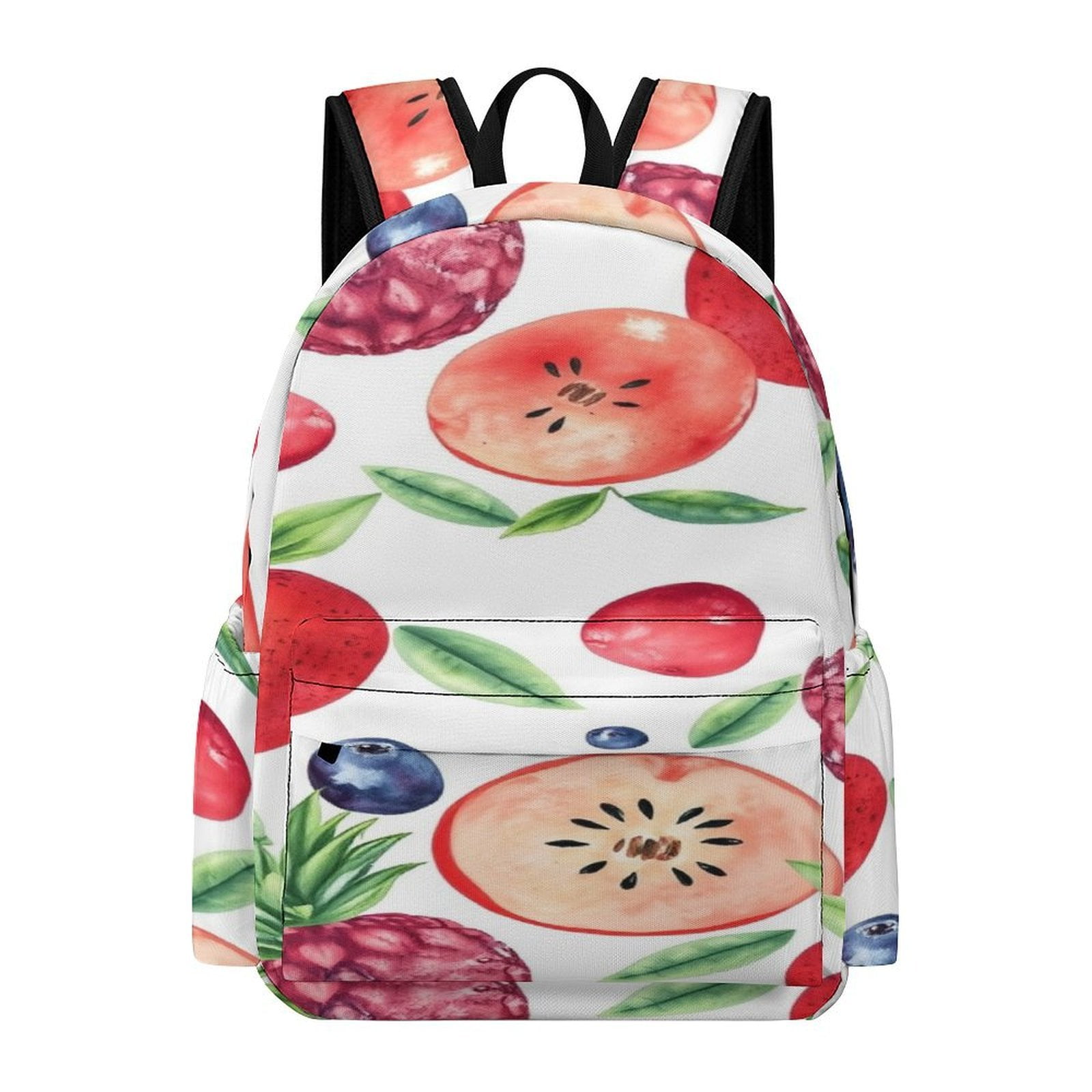 Fruit Watercolor Pattern Backpack School Bags for Teenagers Students ...