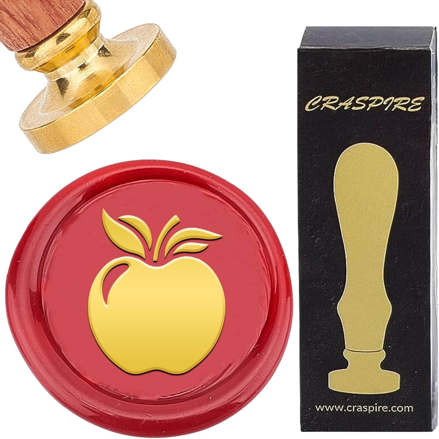 Fruit Wax Seal Stamp 25mm Removable Sealing Wax Stamps Vintage Brass ...