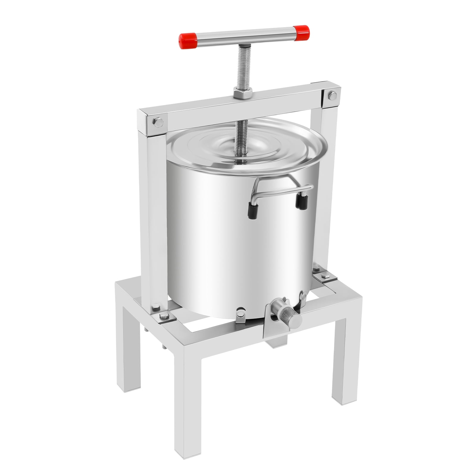 Fruit Wine Press, 2.6 Gallon/10L Manual Juice Maker, Stainless Steel ...