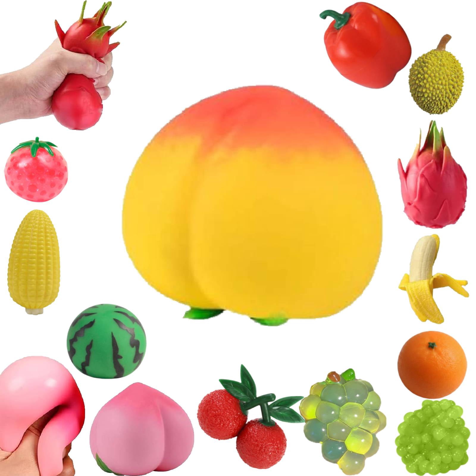 Fruit and Vegetable Battle,Fruit Squeezable Toys, Soft Slow Rising ...