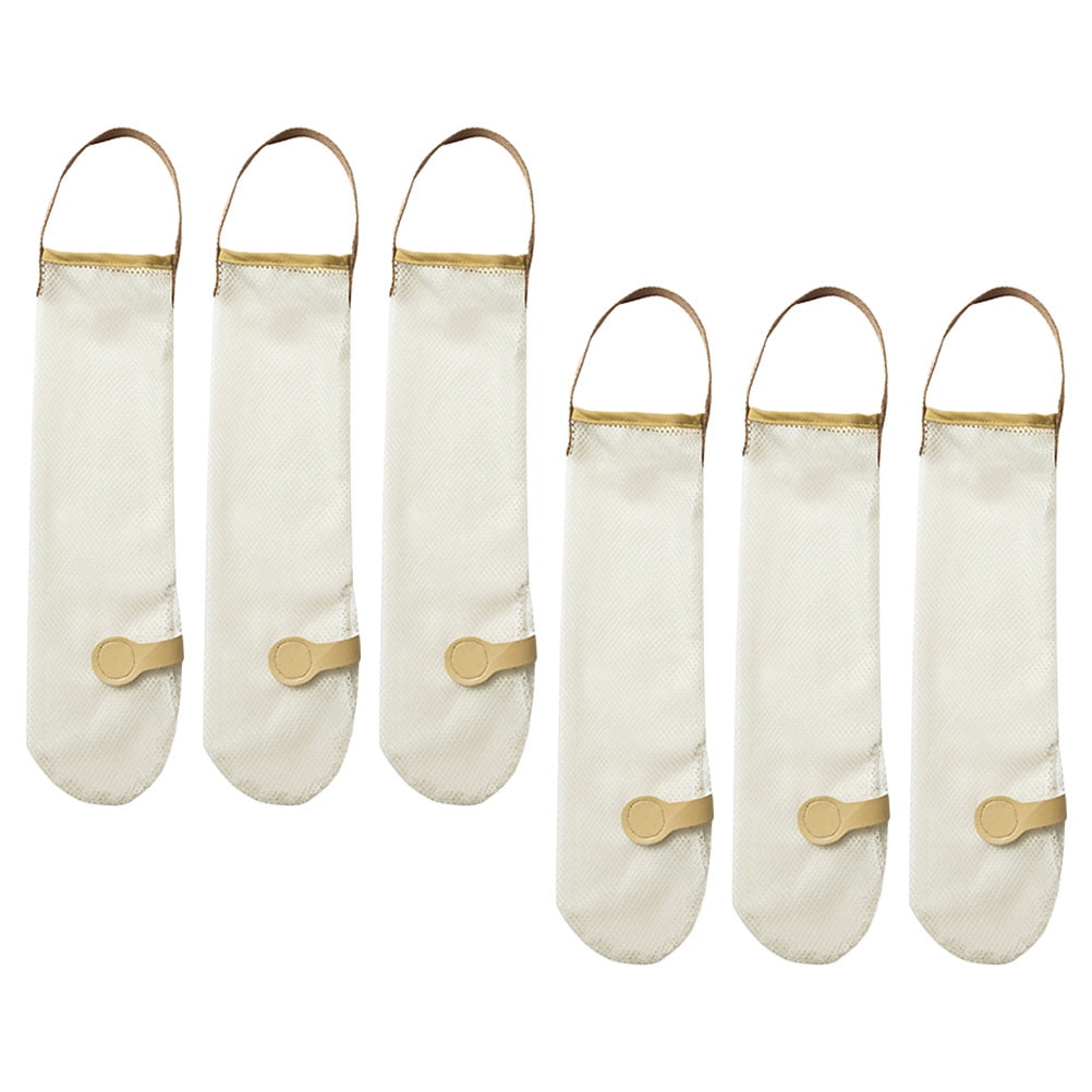 Fruit and Vegetable Hanging Bag Mesh Onion Bags 6 Pcs Vegetables ...