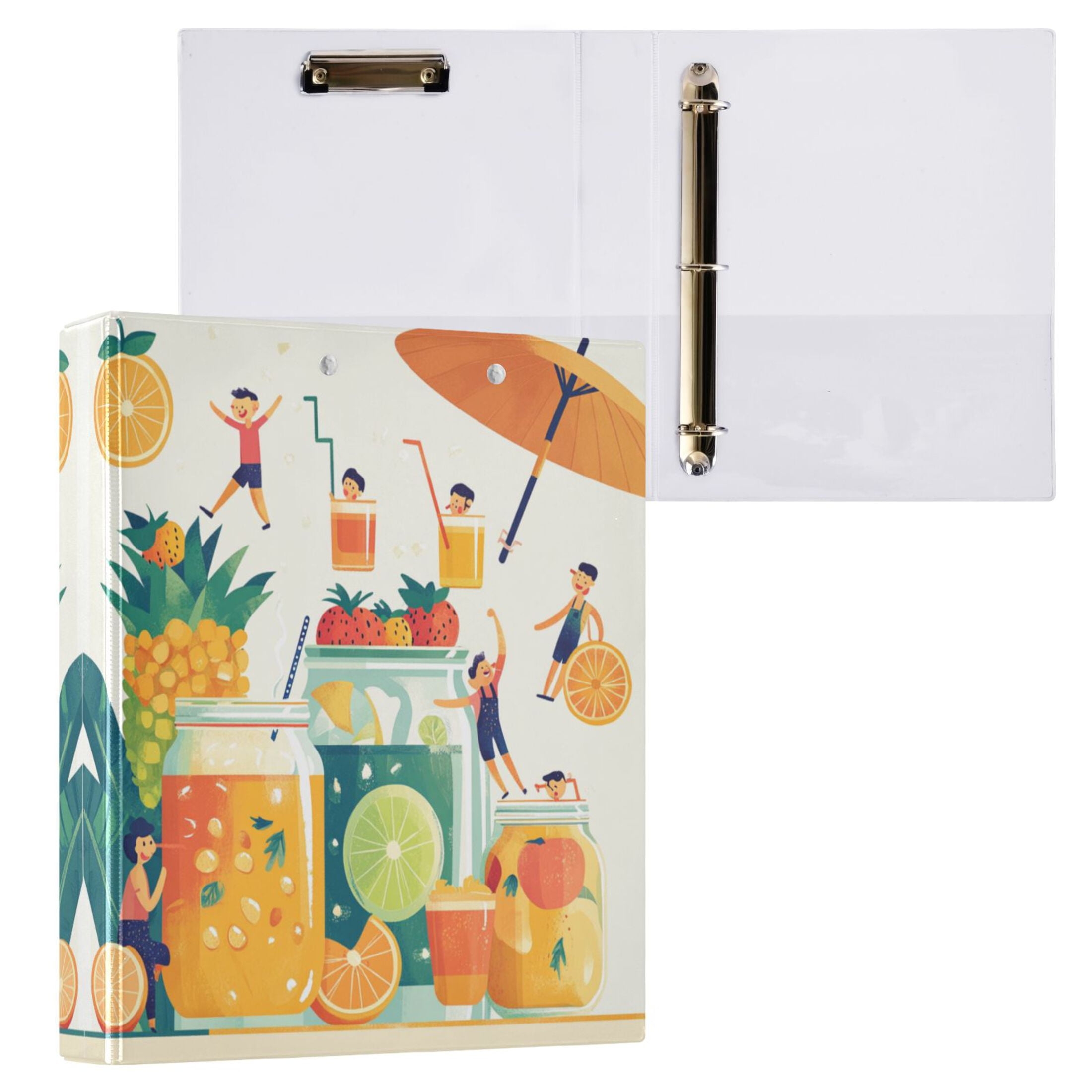 Fruit and Vegetable Juice 3 Ring Hardcover Binders 1.5in Round Rings ...