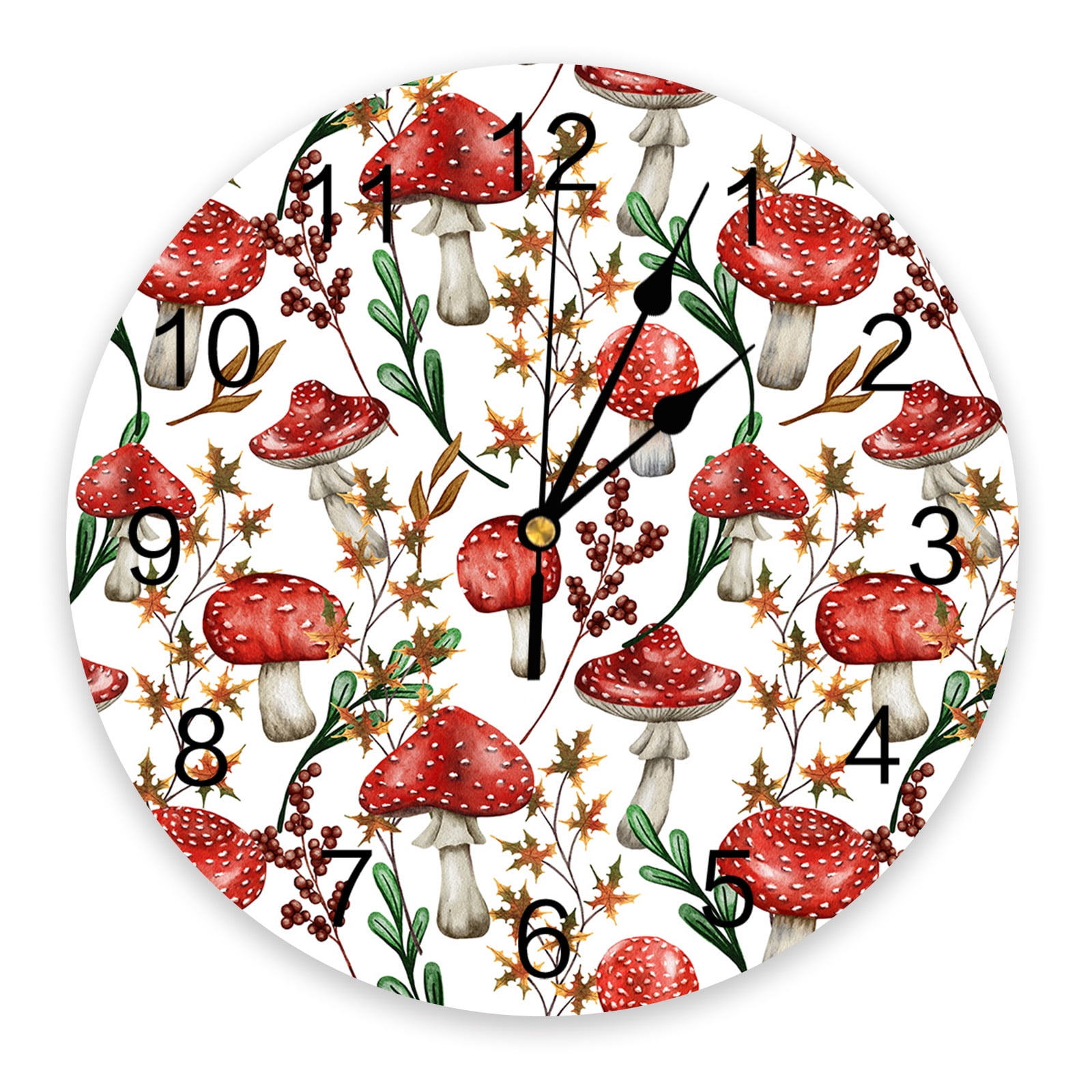 Fruit and vegetable design wall clocks silent home cafe office wall ...