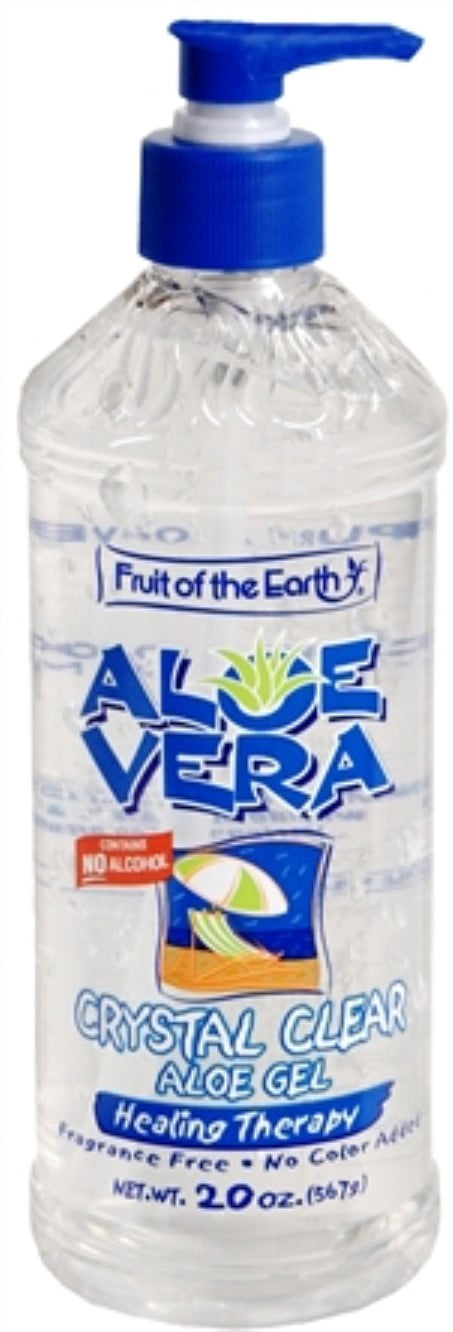 Fruit of the Earth Aloe Vera Crystal Clear Aloe Gel 20 oz (Pack of 6 ...