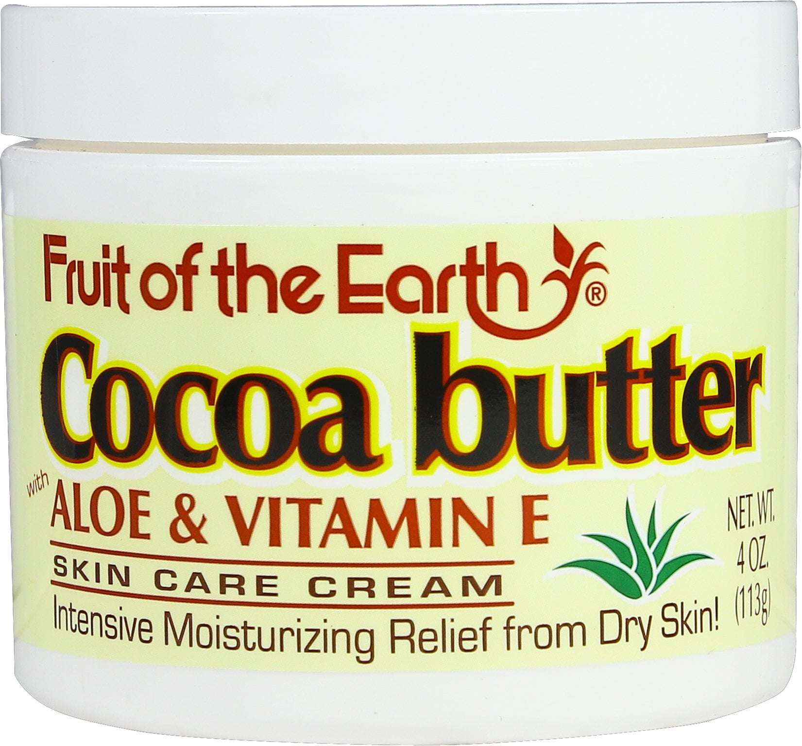 Fruit of the Earth SBF3 Cocoa Butter Cream Jar, 4 oz. - Walmart.com