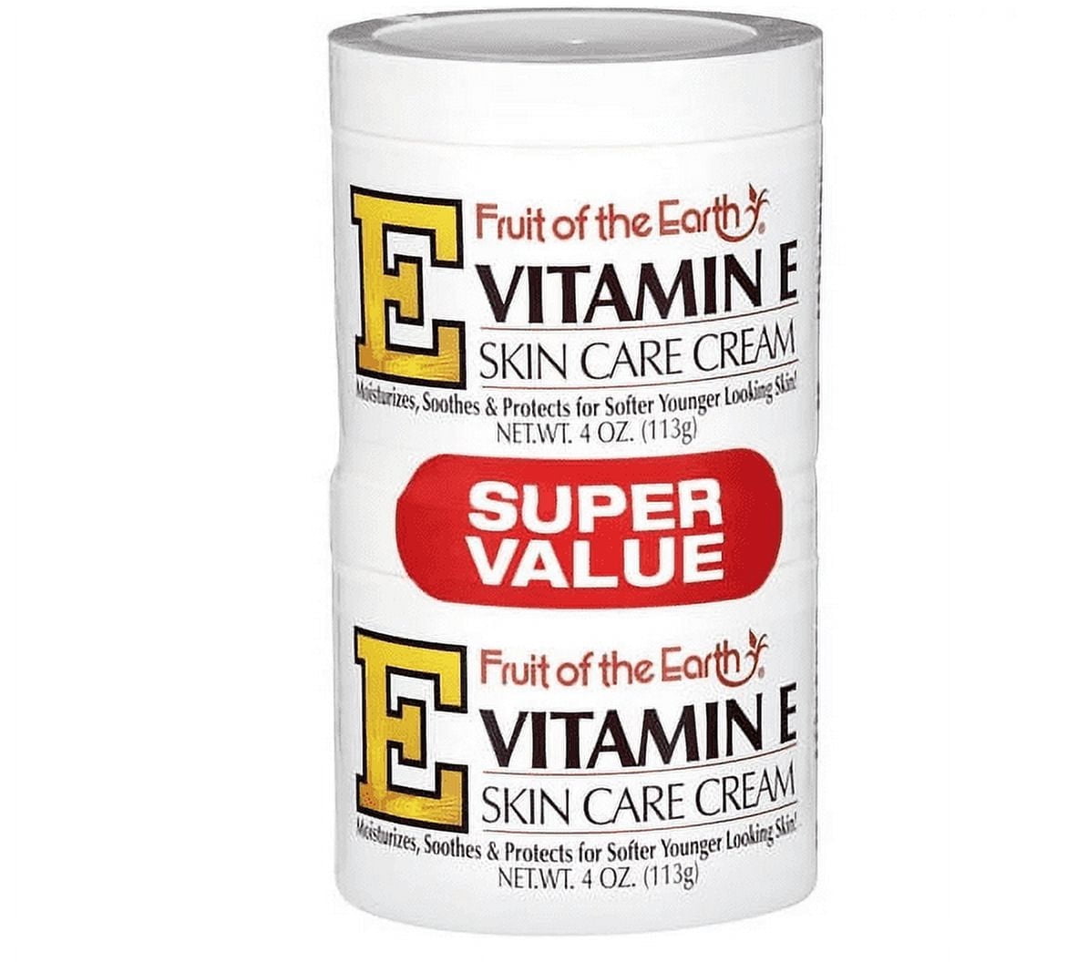 Fruit of the Earth Vitamin E Skin Care Cream 4 Oz, 2 pack - Walmart.com