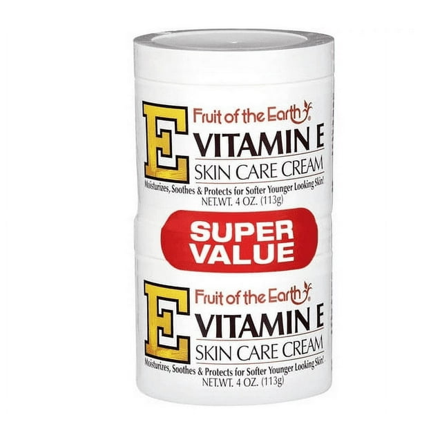 Fruit of the Earth Vitamin E Skin Care Cream Super Value 4 Oz, 2 pack ...