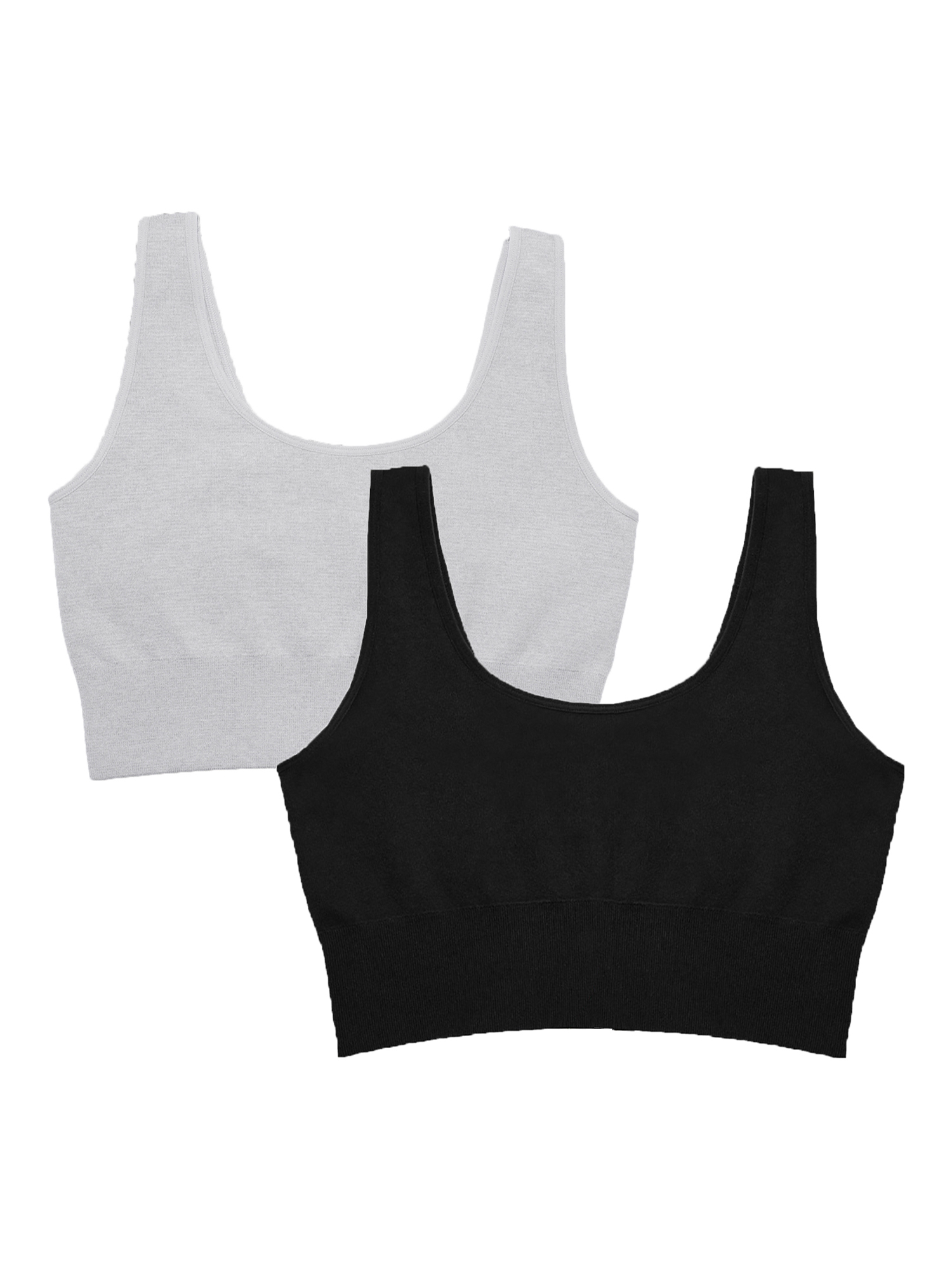 Fruit of the Loom 2-Pack Seamless Comfy Longline Bra, Sizes S to 4X ...