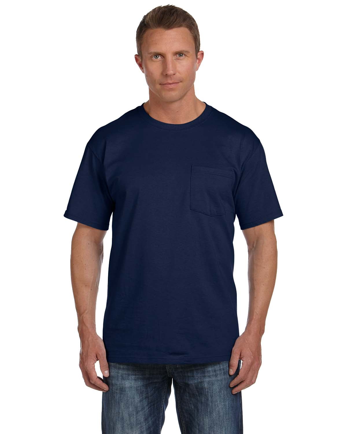 Fruit of the Loom Adult 5 oz. HD Cottonâ„¢ Pocket T-Shirt - 3931P - Walmart.com