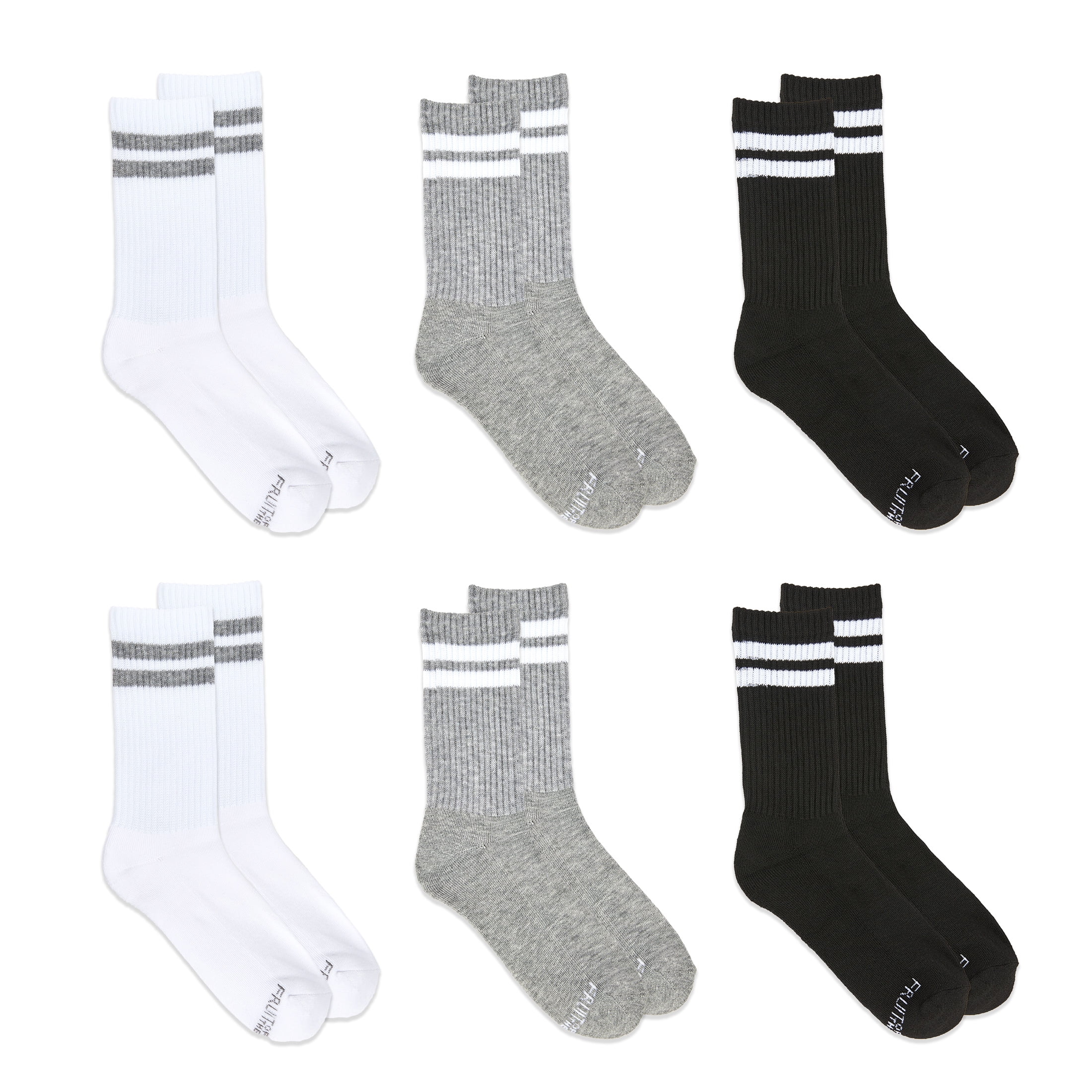 Fruit of the Loom All Day Comfort Women's Socks, Sizes 4-12, 6-Pack ...